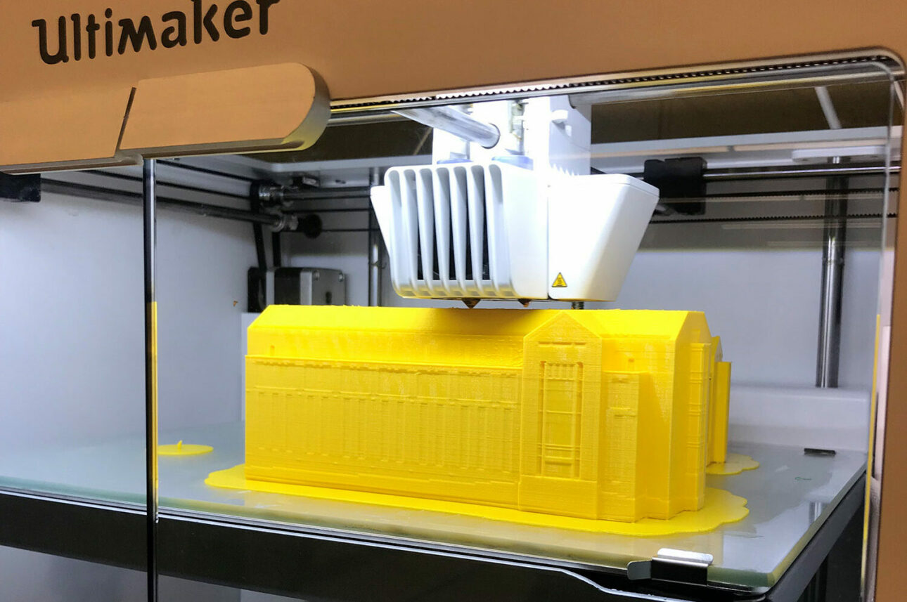 3D Printing Captures UVM STEM Complex - PC Construction