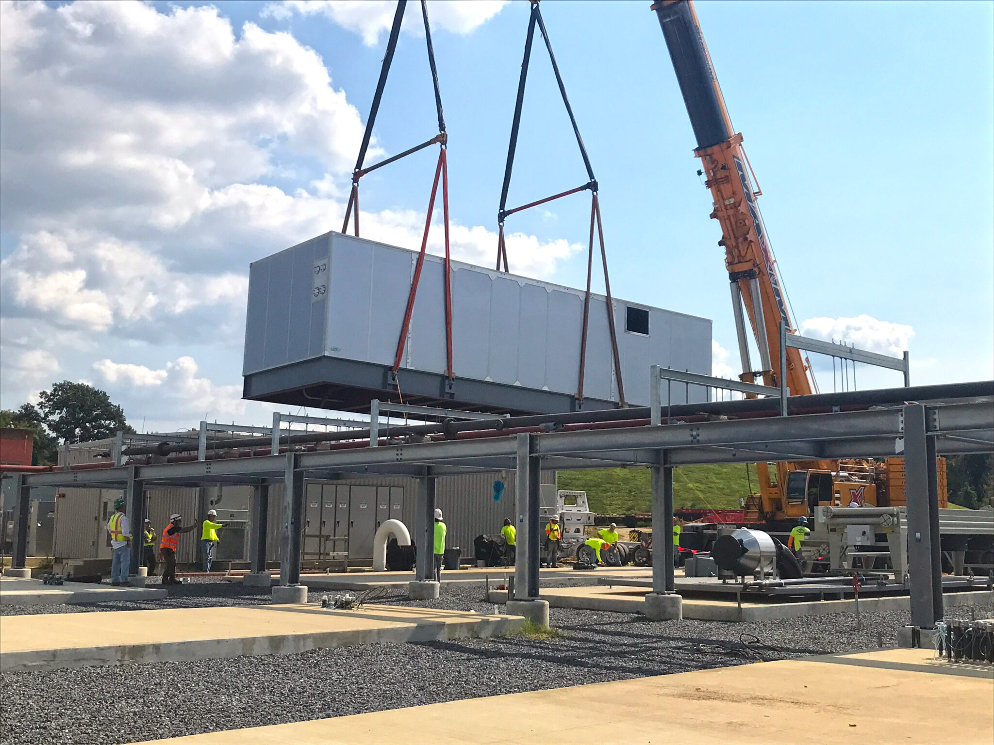 The First CHP Generator Completes its Journey - PC Construction