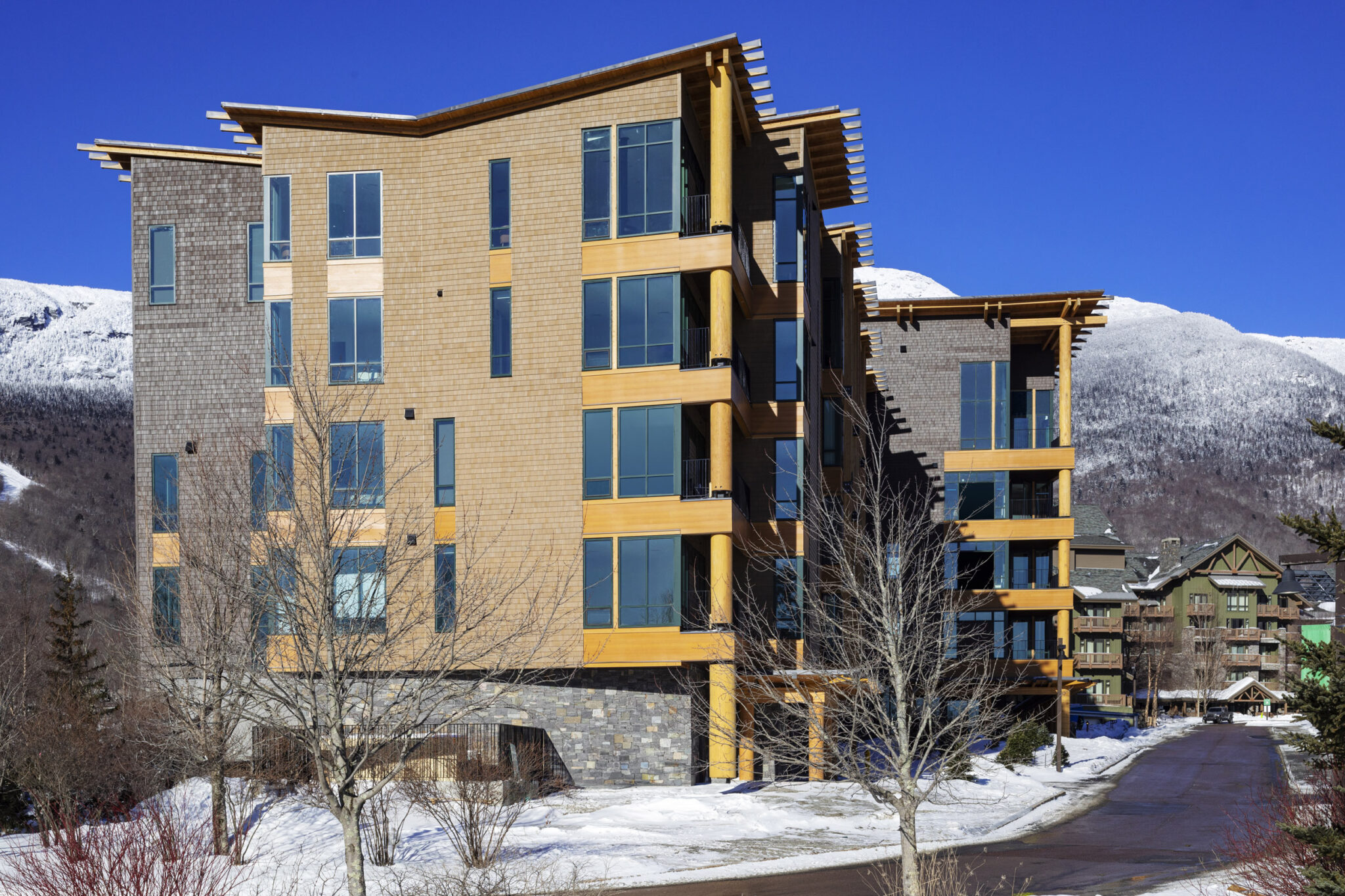 The Treehouse and Parking Garage at Spruce Peak - PC Construction