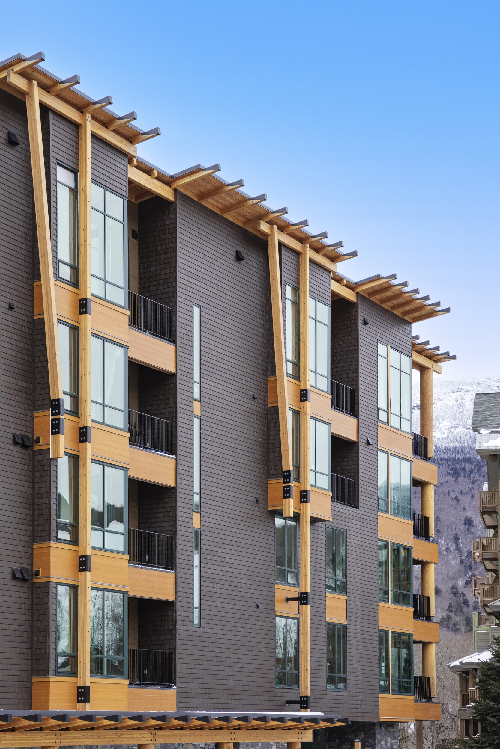 The Treehouse and Parking Garage at Spruce Peak - PC Construction