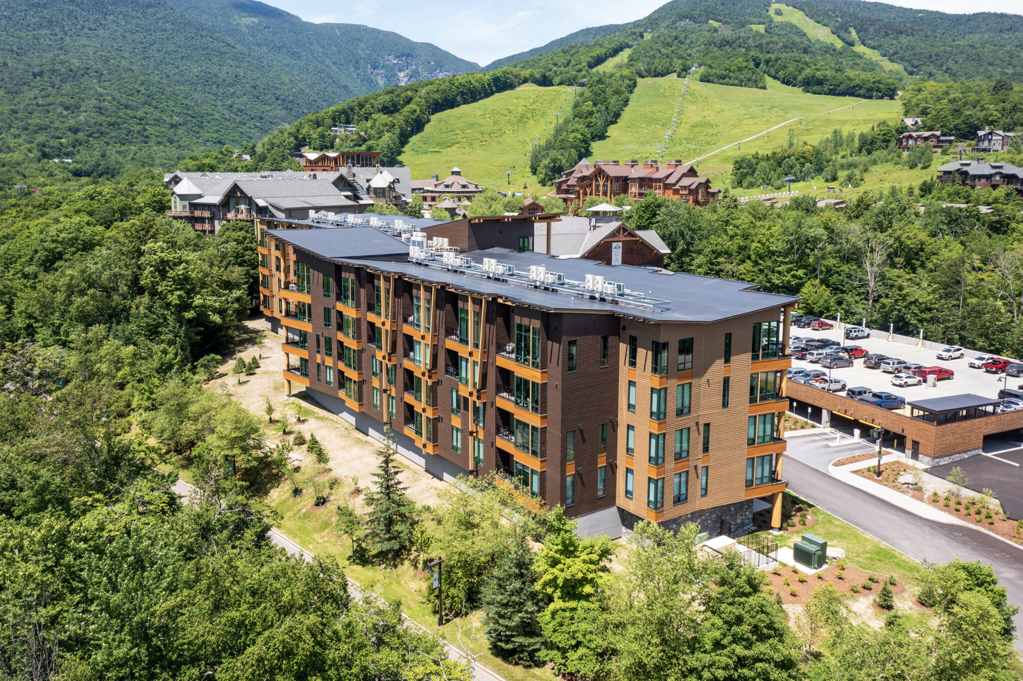 The Treehouse and Parking Garage at Spruce Peak - PC Construction